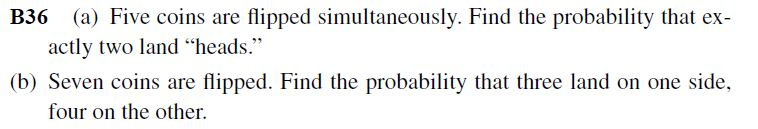Solved Five coins are flipped simultaneously. Find the | Chegg.com
