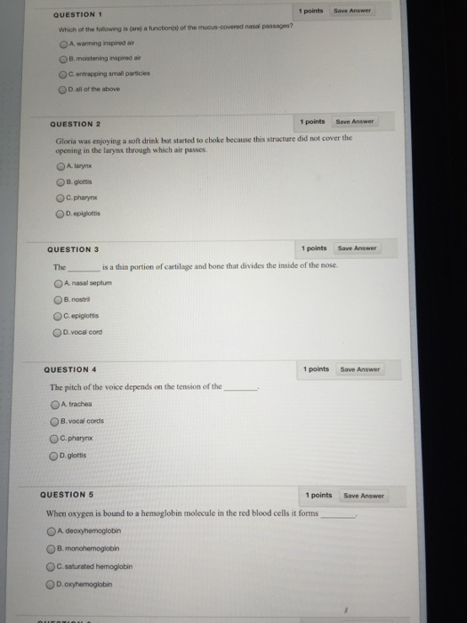 Solved 1 Points Save Answer Question 1 Sages Whichofthe 