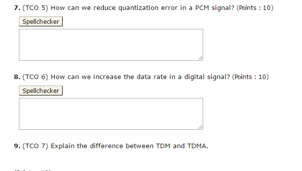 Solved How can we reduce quantization error in a PCM signal? | Chegg.com