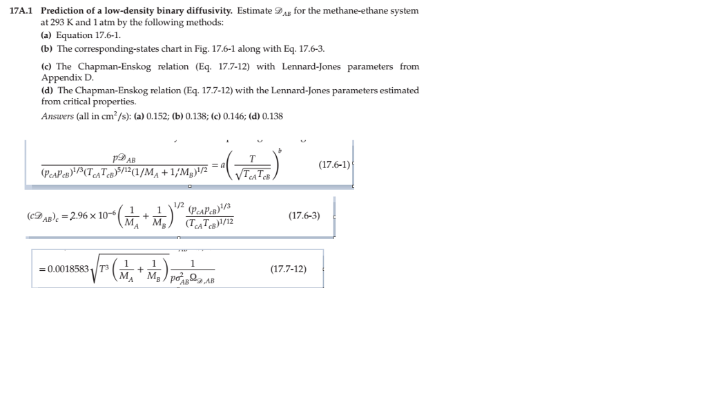 Solved Please solve this problem from Introductory transport | Chegg.com