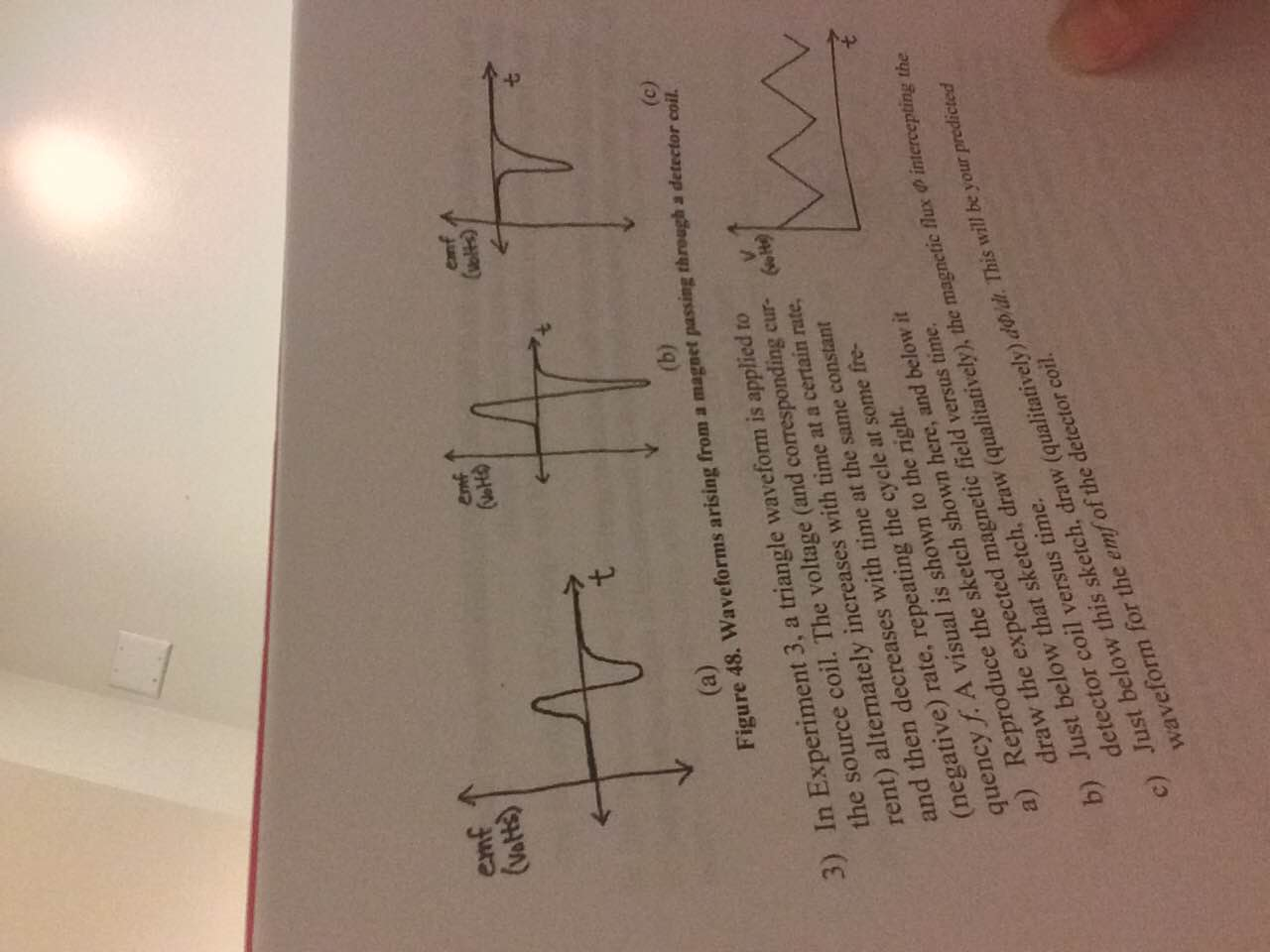 Solved In Experiment 3, a triangle waveform is applied to | Chegg.com