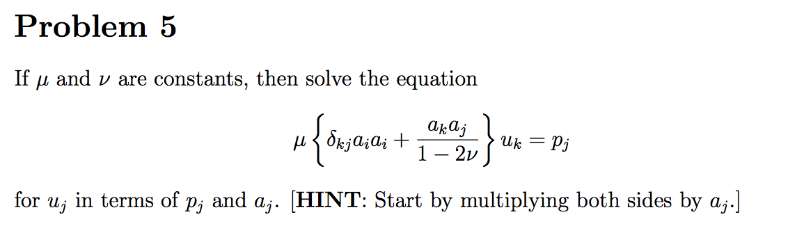 Solved If mu and v are constants, then solve the equation | Chegg.com