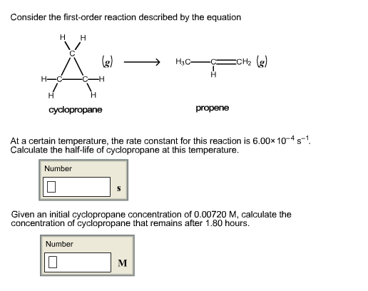 Solved Consider the first-order reaction described by the | Chegg.com