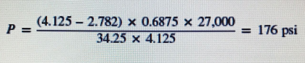 Solved Example: Required the maximum allowable working | Chegg.com