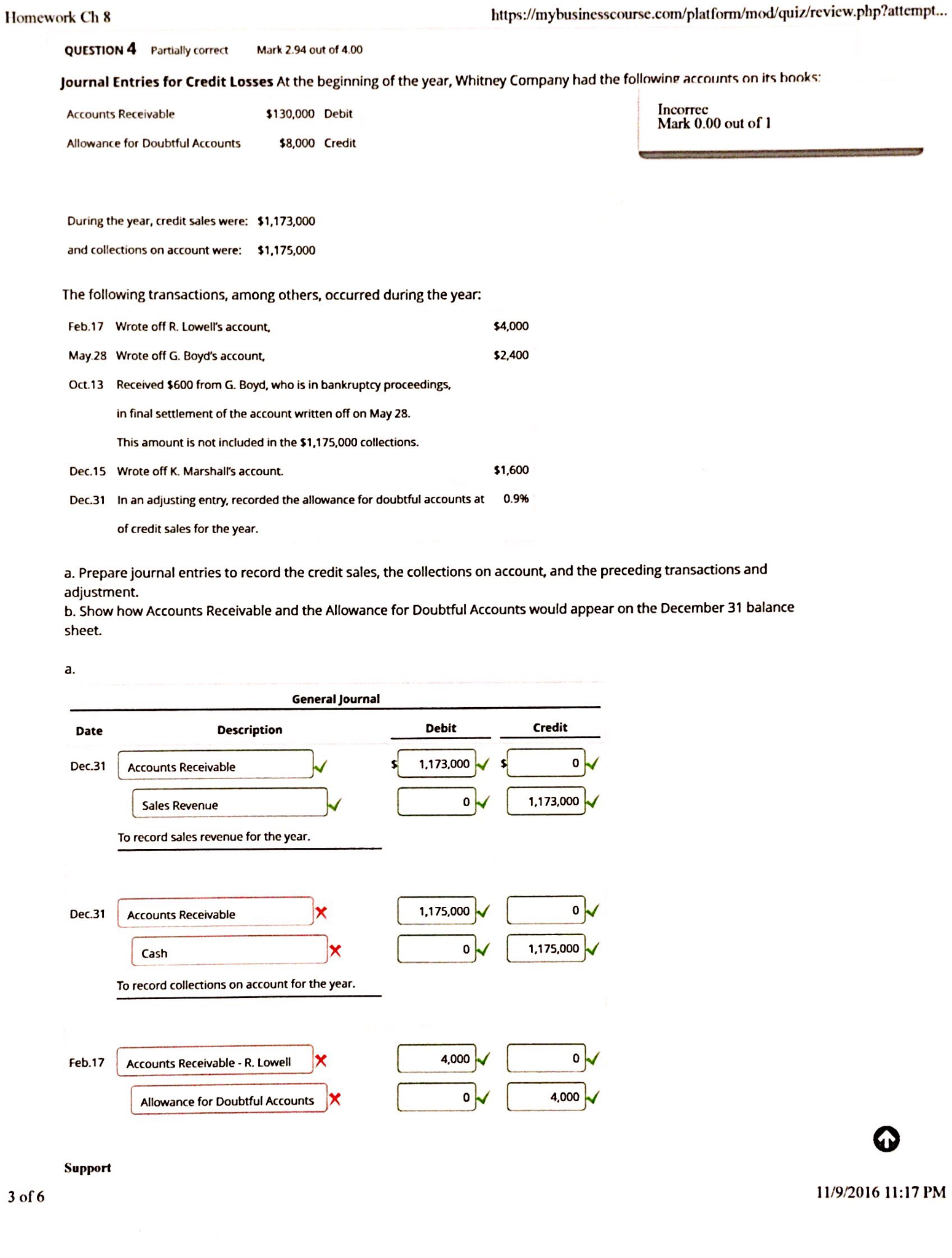 Solved Journal Entries for Credit Losses At the beginning of | Chegg.com