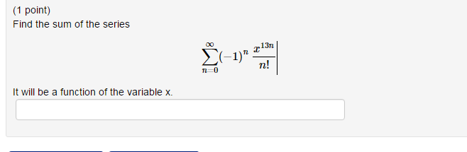 Solved Find the sum of the series sigma _n = 0^infinity | Chegg.com