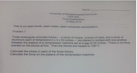 Solved Three rectangular prismatic blocks - - a block of | Chegg.com