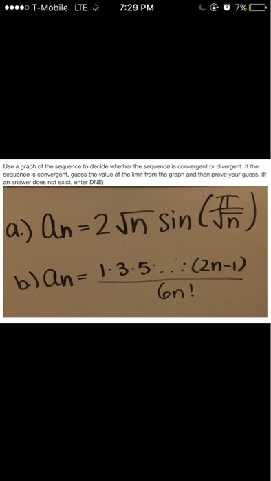 Solved Use a graph of the sequence 10 decide whether the | Chegg.com