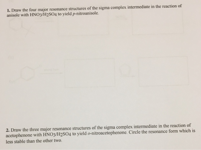 Solved Draw the four major resonance structures of the sigma | Chegg.com