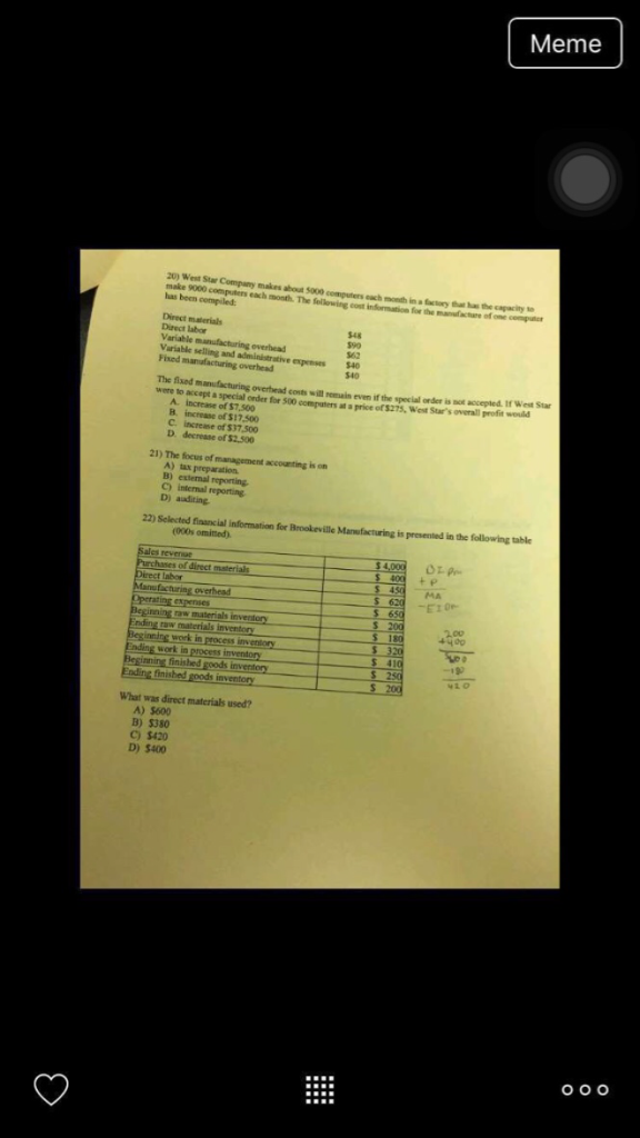 Solved Meme 10) Corporation uses a manufacturing overhead to | Chegg.com