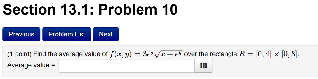 Solved Section 13.1: Problem 10 Previous Problem ListNext (1 | Chegg.com