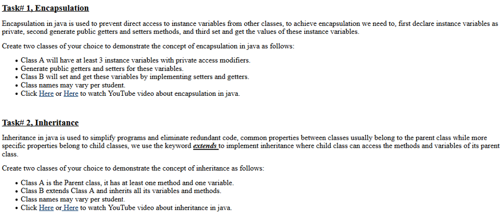Solved Encapsulation in java is used to prevent direct | Chegg.com