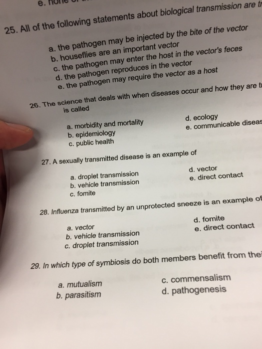 Solved All of the following statements about biological | Chegg.com