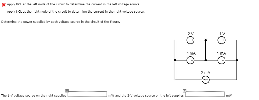Solved Apply KCL at the left node of the circuit to | Chegg.com
