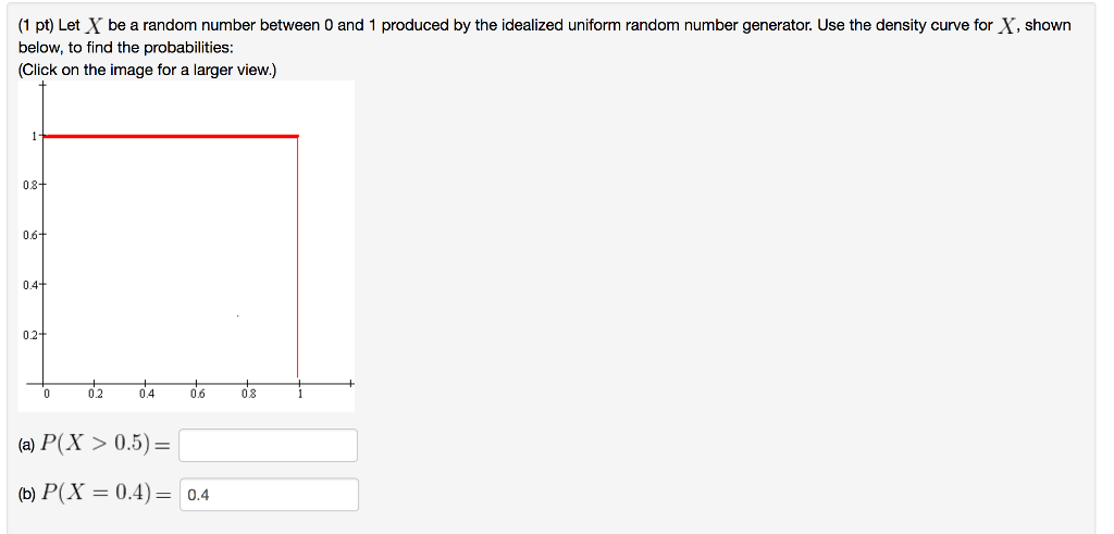 Solved Let X be a random number between 0 and 1 produced by | Chegg.com