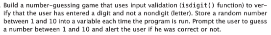 Solved Build a number-guessing game that uses input | Chegg.com