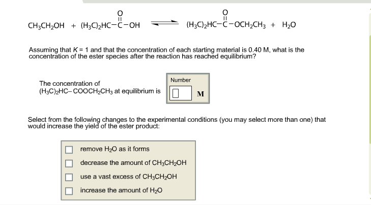 Solved The reaction shown below is a reversable process,with | Chegg.com