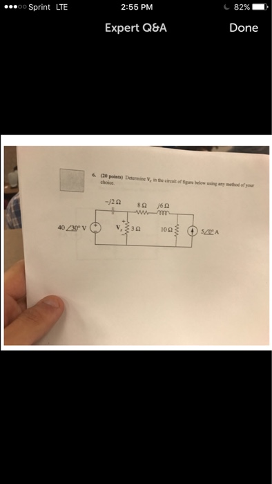 Solved Determine V_x in the circuit of figure below using | Chegg.com