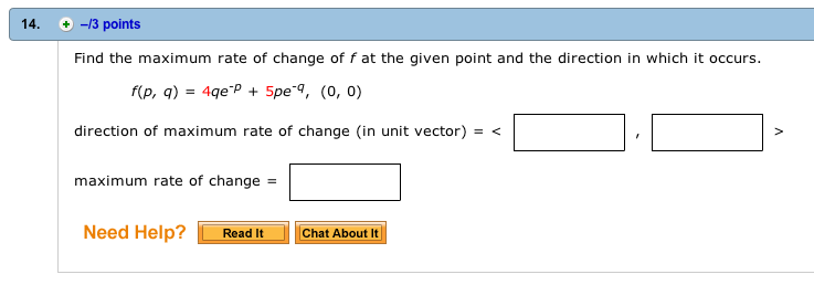 Solved: Find The Maximum Rate Of Change Of F At The Given ... | Chegg.com