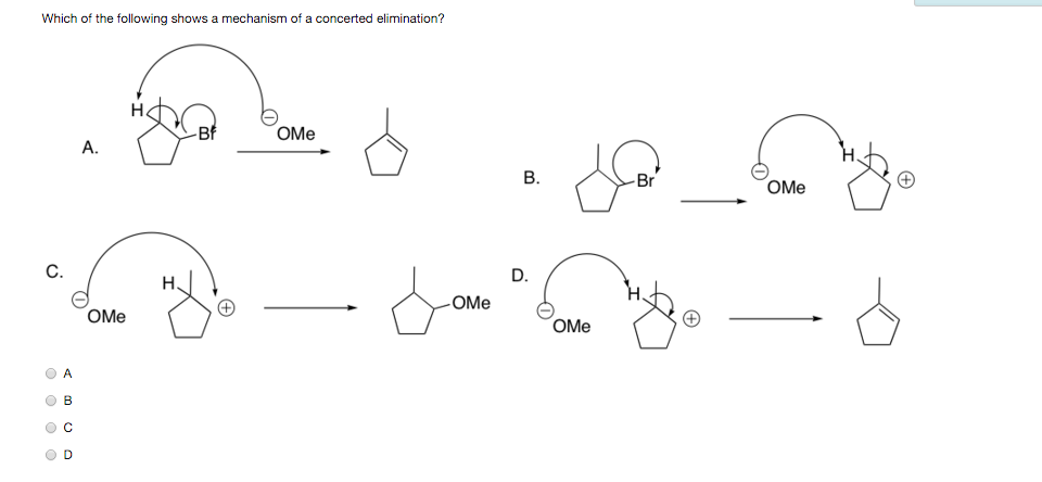 Solved Which of the following shows a mechanism of a | Chegg.com