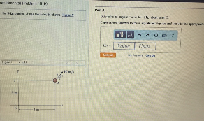 Solved The 9 kg particle A has the velocity shown. | Chegg.com