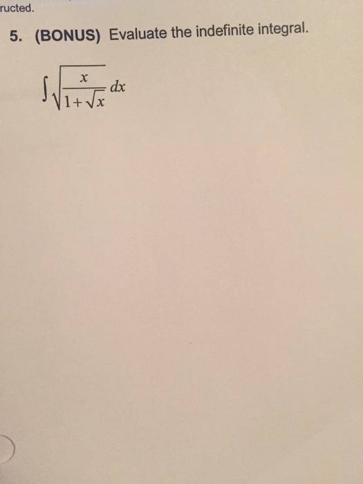 Solved Evaluate the indefinite integral. Integral | Chegg.com
