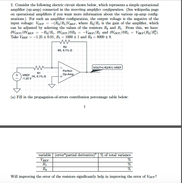Solved Consider the following electric circuit shown below, | Chegg.com