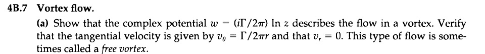 Solved Show that the complex potential omega = (iGamma/2pi) | Chegg.com