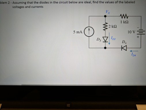 Solved Assuming that the diodes in the circuit below are | Chegg.com
