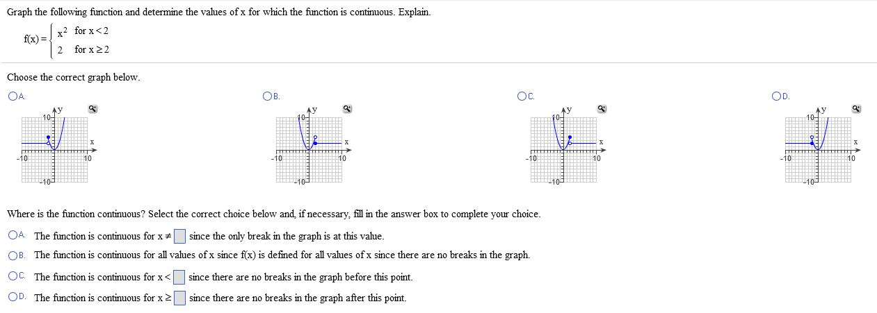 Solved Graph the following function and determine the values | Chegg.com