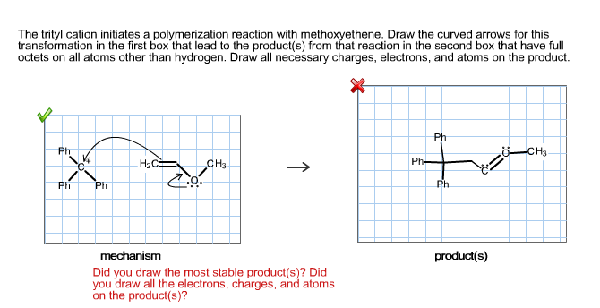 Solved The trityl cation initiates a polymerization reaction | Chegg.com