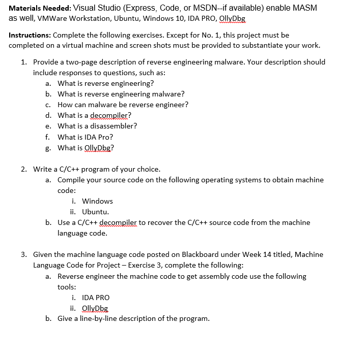 Solved Visual Studio (Express, Code, or MSDN-if available) | Chegg.com