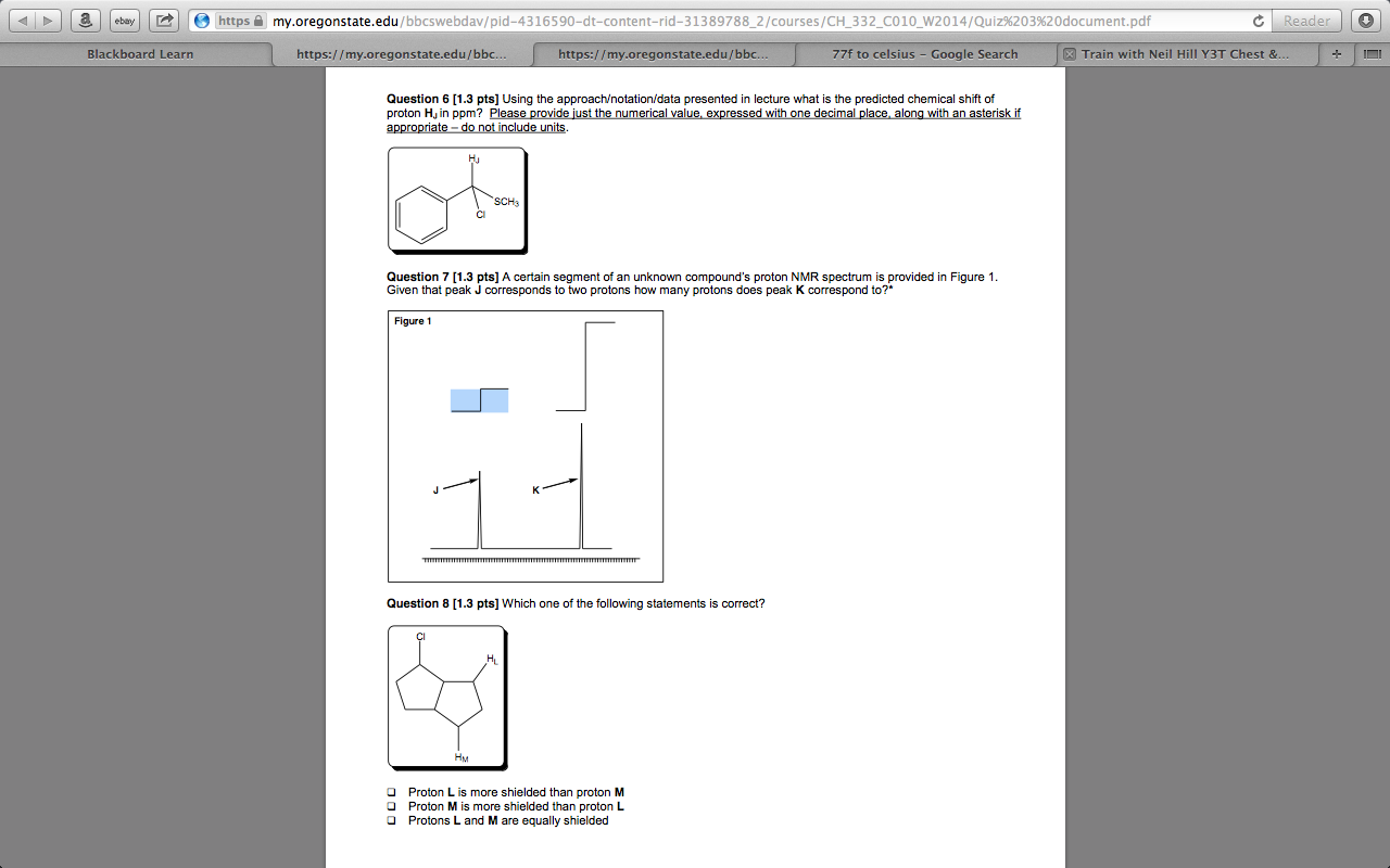 Solved Using the approach/notation/data presented in lecture | Chegg.com