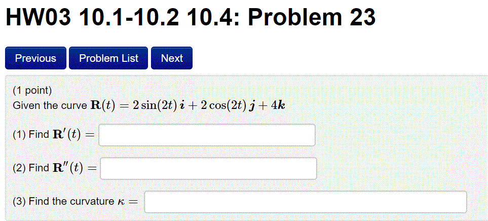 Solved HW03 10.1-10.2 10.4: Problem 23 Previous Problem List | Chegg.com