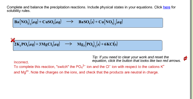 Solved Complete and balance the precipitation reactions. | Chegg.com