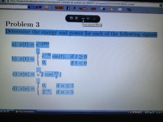 Solved Determine the energy and power for each of the | Chegg.com