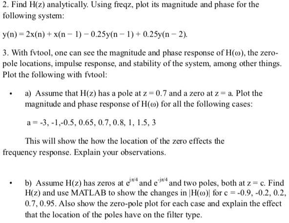 Solved I Need Matlab Programs For The Following Exercises