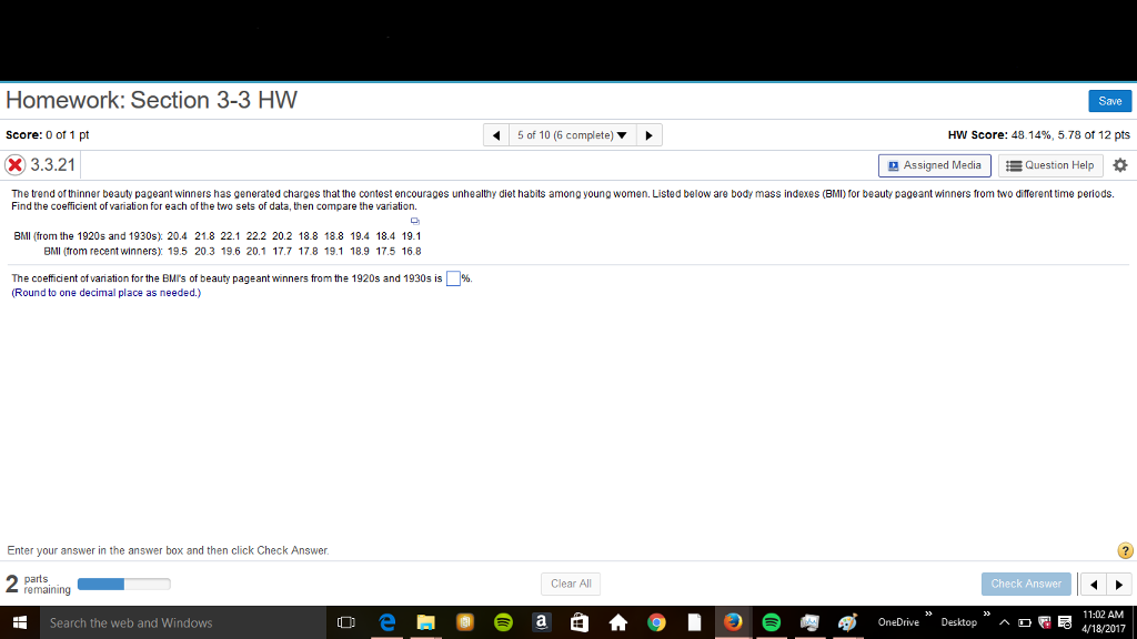 Solved Save Homework Section 3 3 Hw Score 0 Of 1 Pt 5 Of