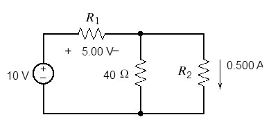 Solved Determine the values of the resistances R1 and R2 for | Chegg.com