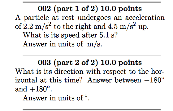 Solved A particle at rest undergoes an acceleration of 2.2 | Chegg.com