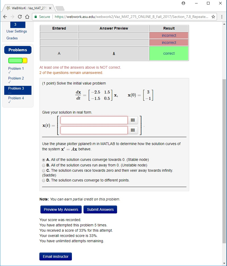 Solved 归 WeBWorK : VazMAT27 X - - C公 secure l | Chegg.com