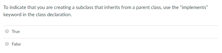 Solved To Indicate That You Are Creating A Subclass That 
