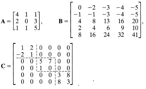 Solved A = [4 1 1 2 0 3 1 1 5], B = [0 -2 -3 -4 -5 -1 -1 | Chegg.com