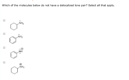Solved Which of the molecules below do not have a | Chegg.com