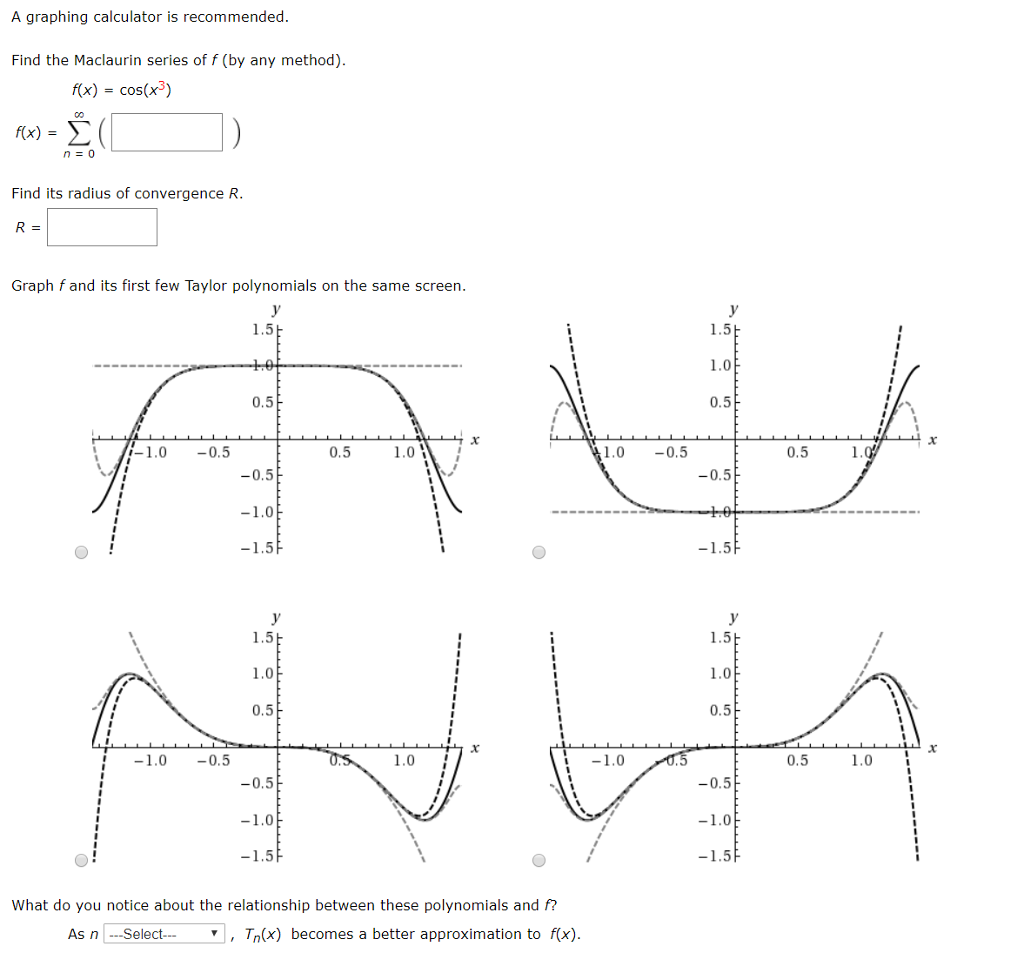 Solved A graphing calculator is recommended Find the | Chegg.com