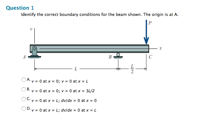 Solved Question 1 Identify the correct boundary conditions | Chegg.com