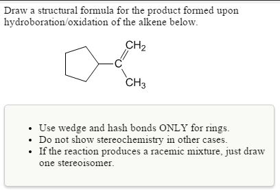 Solved Draw a structural formula for the product formed upon | Chegg.com