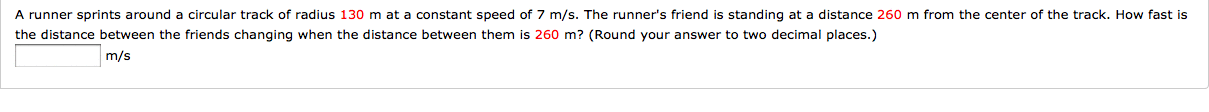 Solved around a circular track of radius 130 A runner | Chegg.com