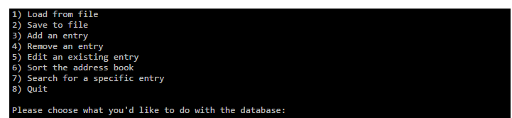 Write a program that functions as an address book. It | Chegg.com