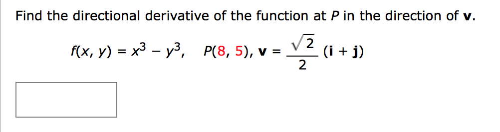 Solved Find the directional derivative of the function at P | Chegg.com